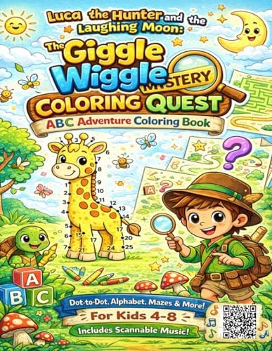 ABC Adventure Coloring Book for Kids 4–8 (Includes Scannable Music!): A ...
