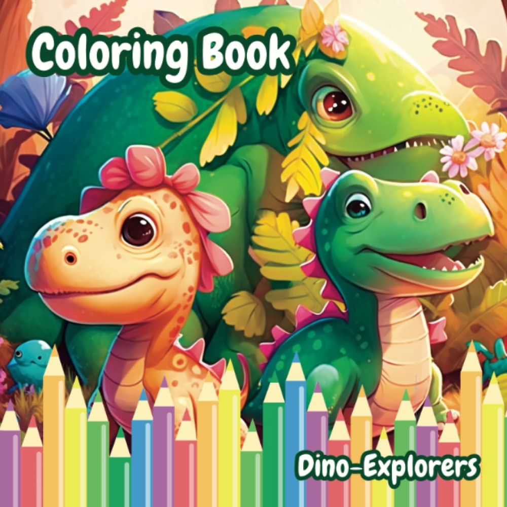 Amazon.com: Dinosaur Coloring Book: For children between the ages of 4 ...