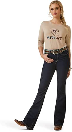 ARIAT R.E.A.L. High-Rise Selma Bootcut Jeans in Rinse at Amazon Women's ...