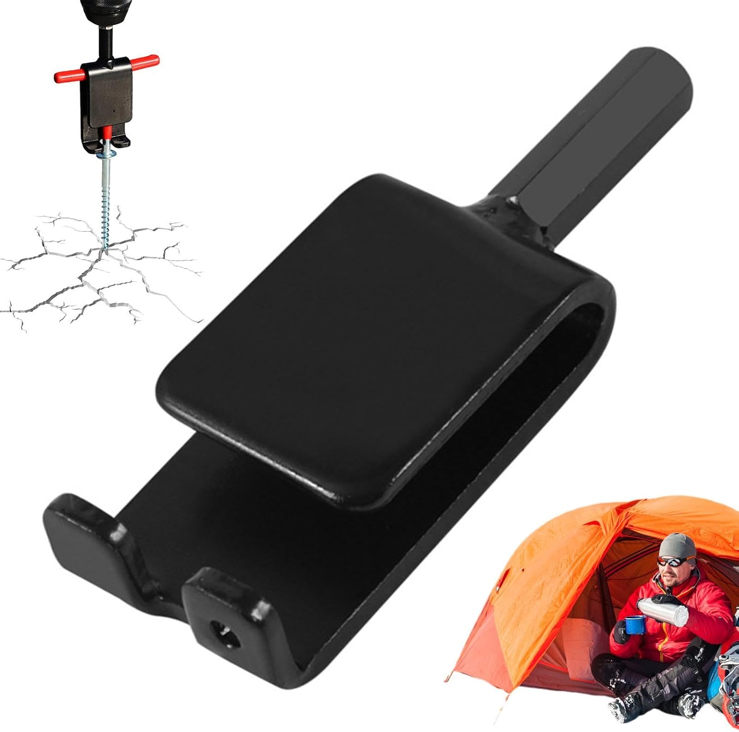 Fenytay Ice Attachment Drill Adapter - Ice Fishing Gear Secure - Quick ...