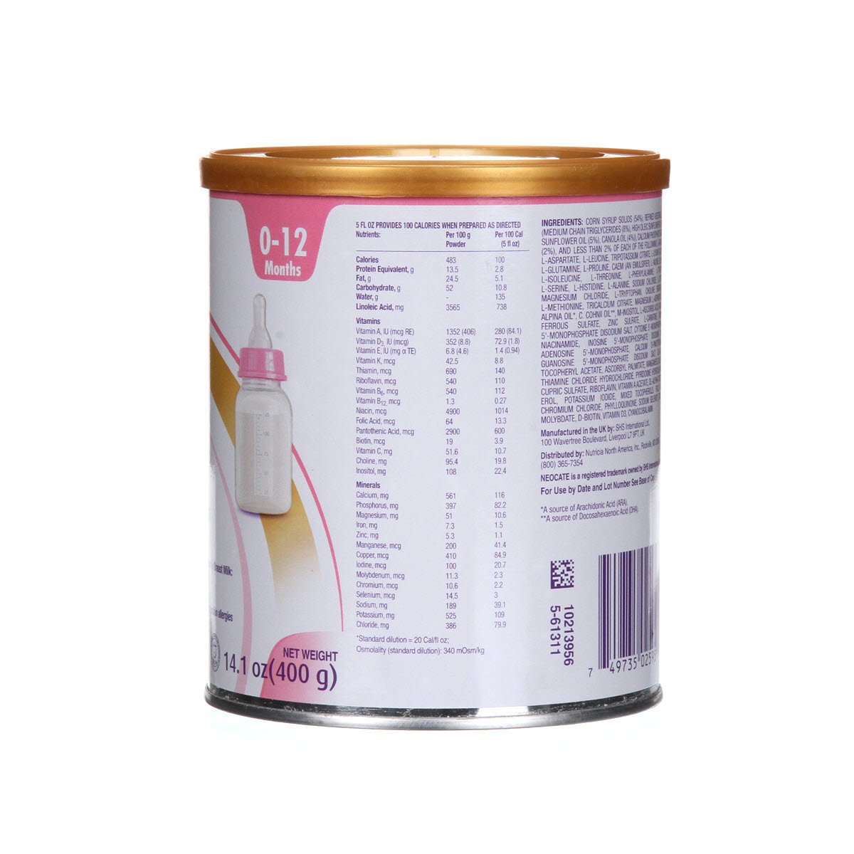 Buy Neocate Infant - Hypoallergenic, Amino Acid-Based Baby Formula with ...