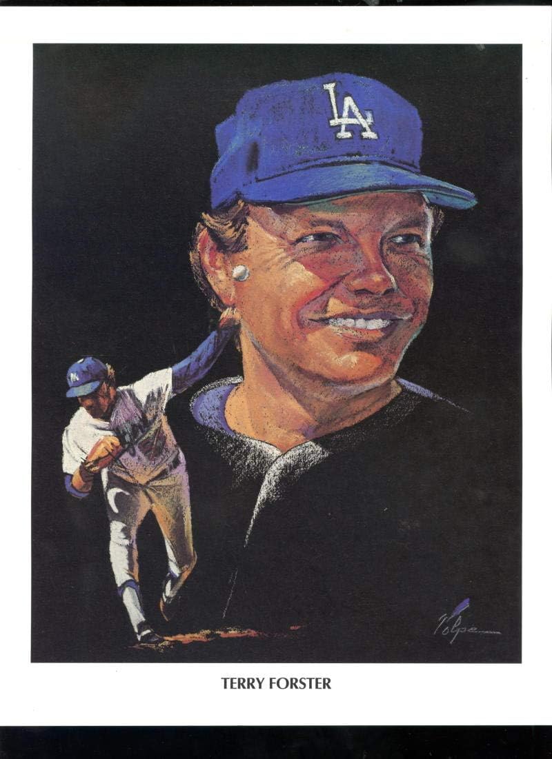 Amazon.com: 1982 Union 76 Dodgers Portraits Terry Forster Baseball Los ...