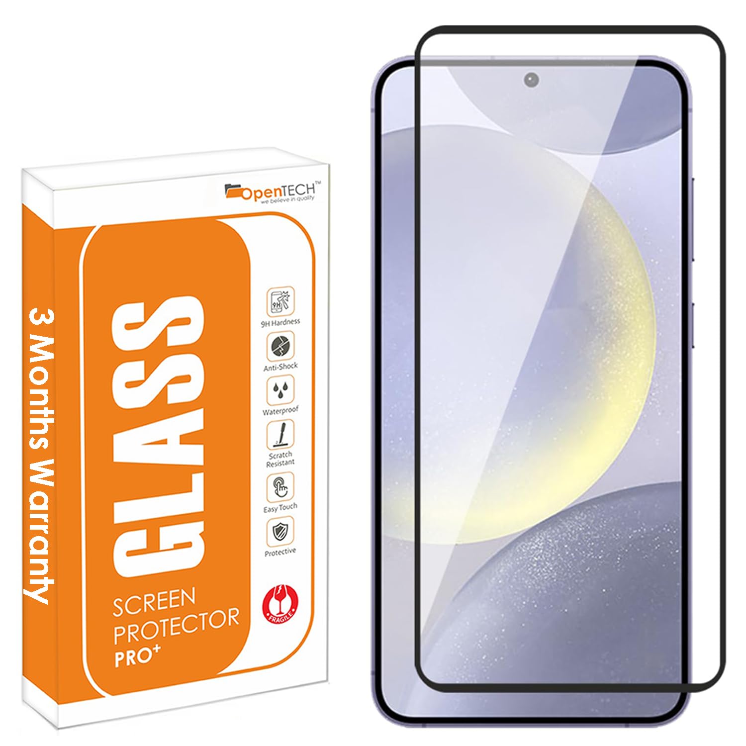 OpenTech Tempered Glass Screen Protector Compatible For Samsung Galaxy ...