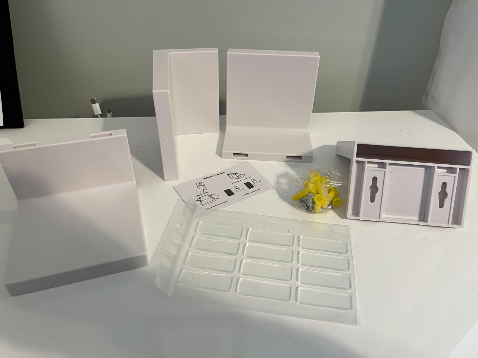 Amazon.com: Tigcent 4 Pack Small Wall Shelf White Floating Shelves for ...