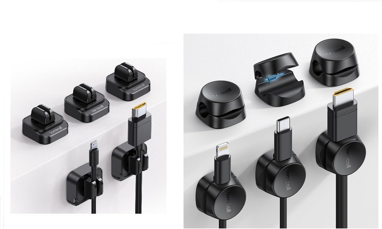 Amazon.com: Lamicall Spring Cable Clips 1s Lock & Fixed Spring ...