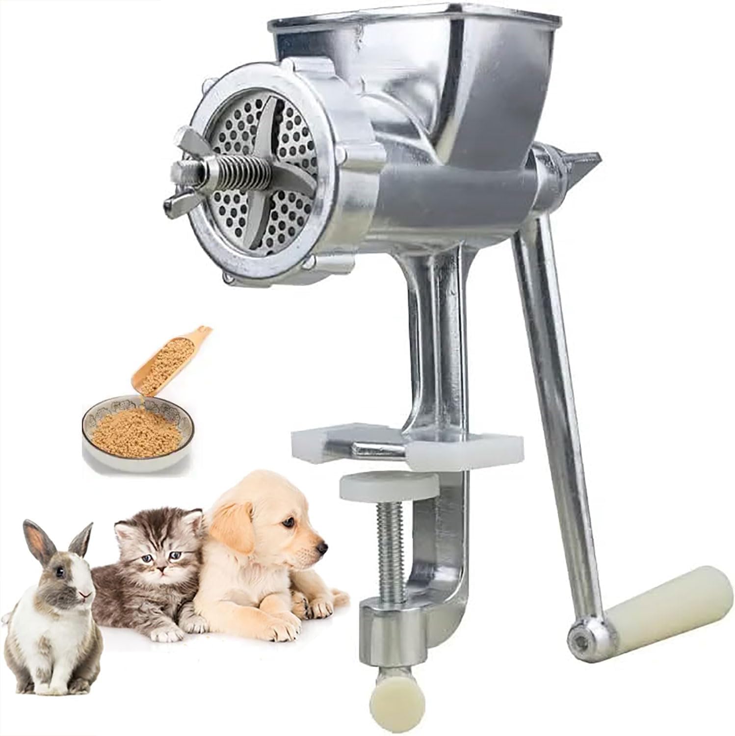 Amazon.com: Mini Manual Feed Pellet Machine, Animal Food Processing ...