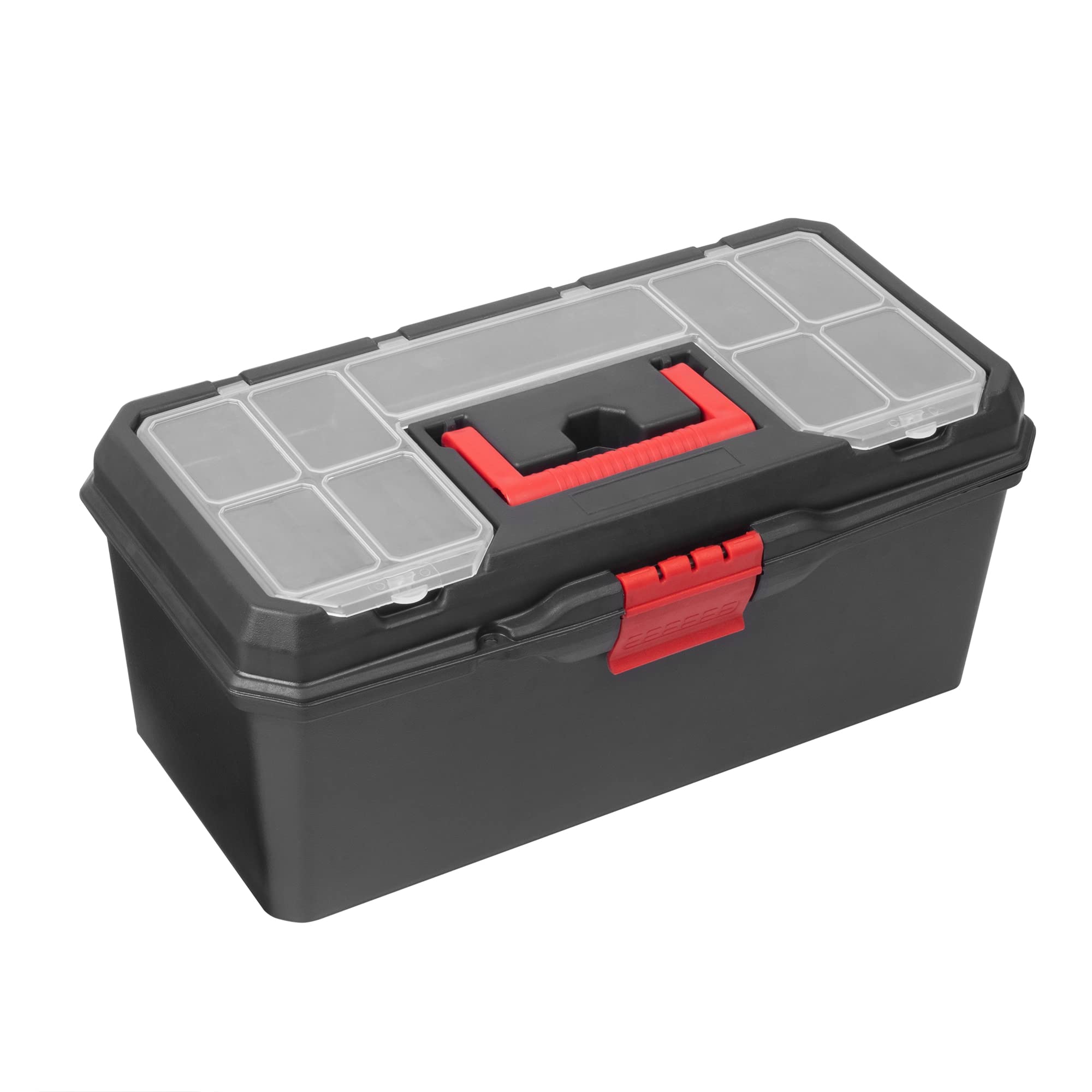 Hardys Heavy Duty Small Plastic Tool Box - Multiple Compartment Toolbox ...