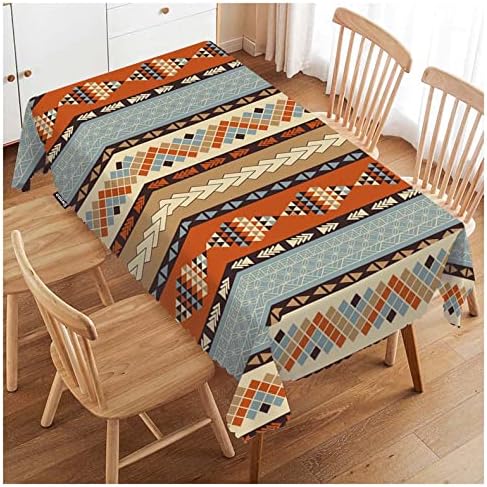 Amazon.com: Swono Tribal Patterns Rectangular Tablecloth Vintage ...