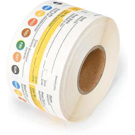 Amazon.com : Dissolvable Food Rotation Labels, 2” x 3” Adhesive ...