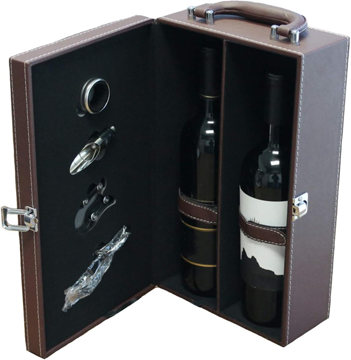 Amazon.com: Digilant Lifestyle Top Handle Travel Two-Bottle Wine ...