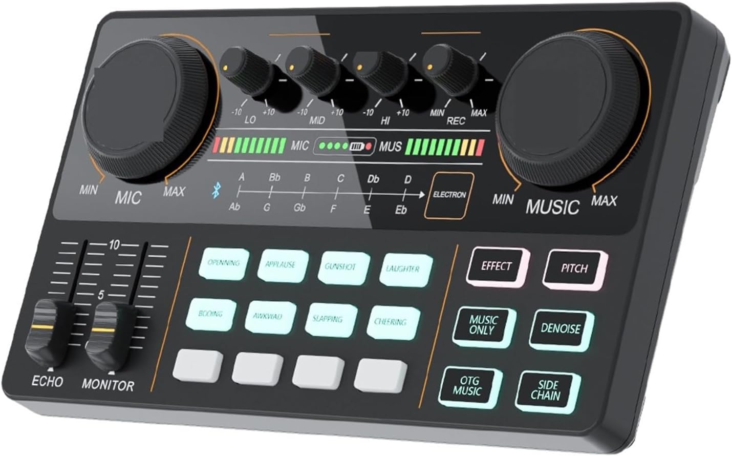 Sound Card Kit Interface Kit Sound Card With Microphone 3.5mm Condenser ...