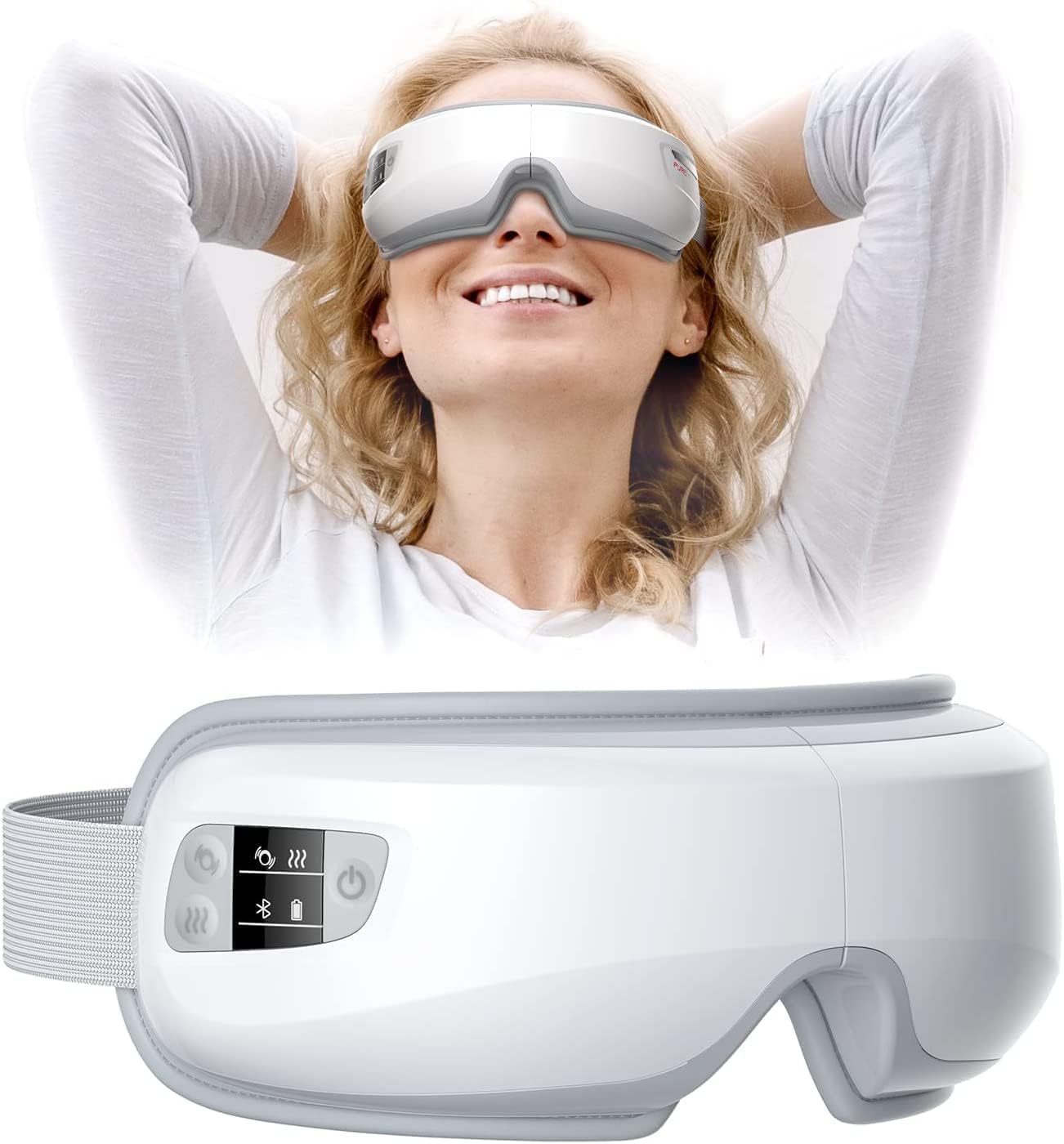 Amazon.com: Eye Massager with Heat, FSA/HSA Eligible Heated Eye Mask ...