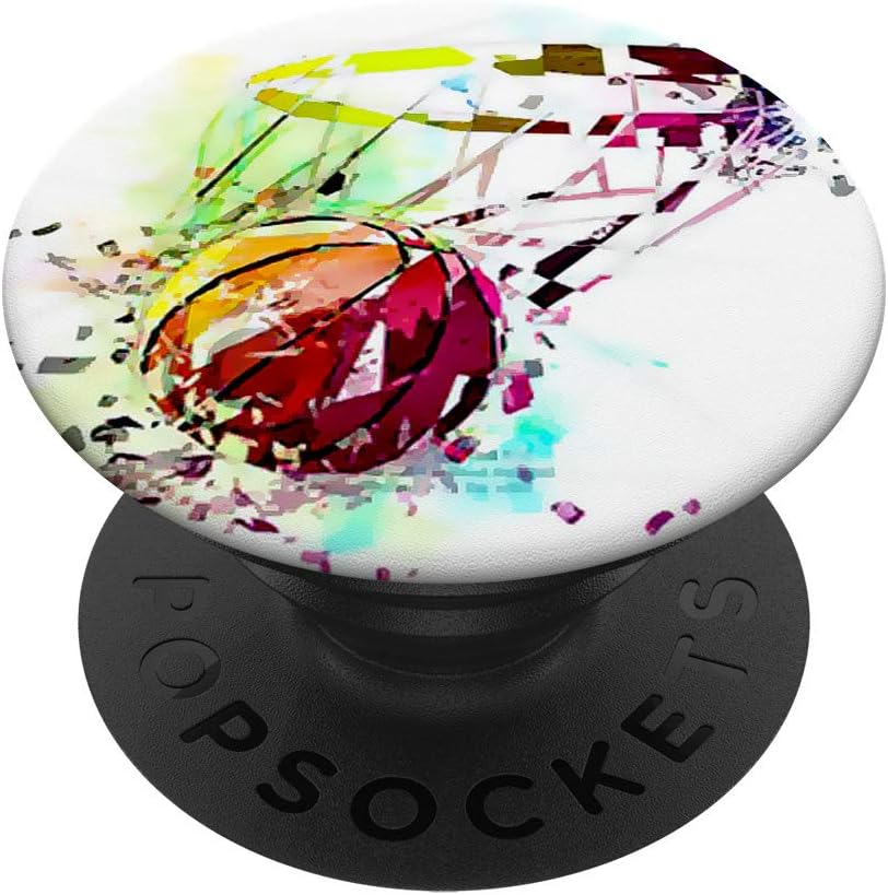 Amazon.com: Cool Basketball Swish Net Design Phone Holder On White ...