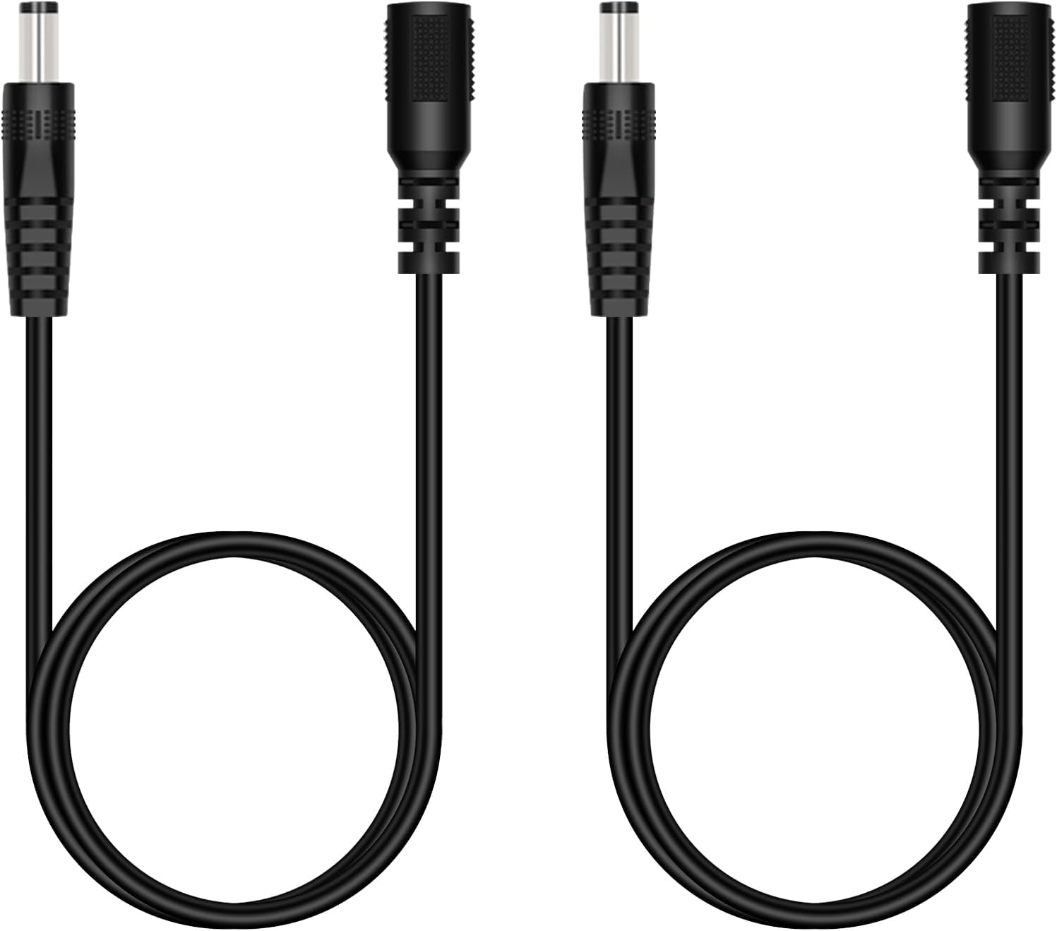 Fancasee Lot de 2 Rallonges Câbles d'Extension d'Alimentation CC Mâle ...