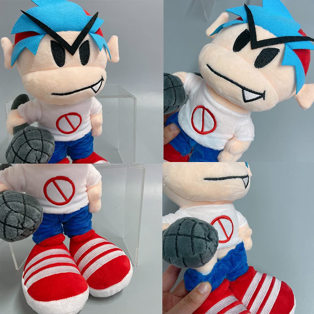 Fnf Whitty and Boyfriend Plush, 10'' Cute Friday Night Funkin Plush Toy ...