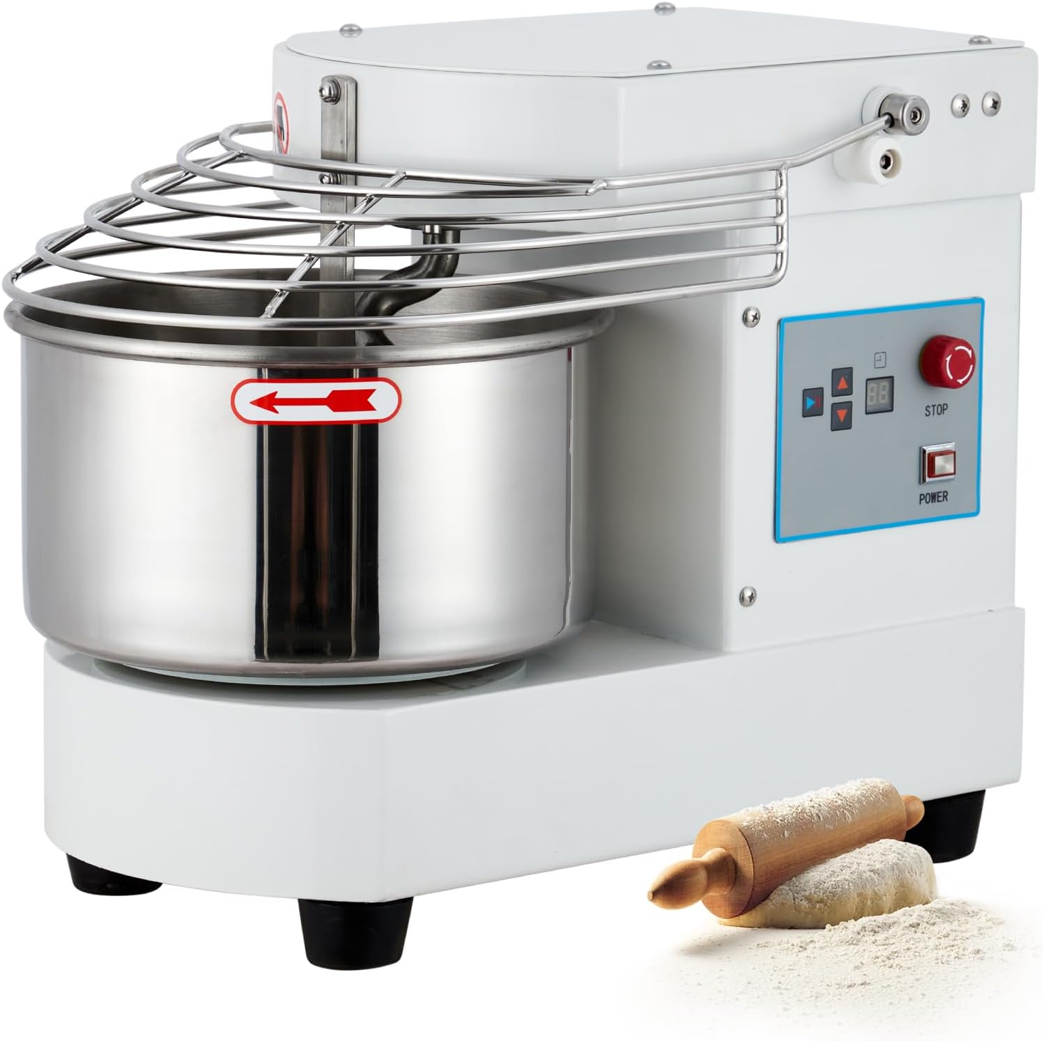 Amazon.com: PreAsion Commercial Dough Mixer, 20L Stainless Steel Bowl ...