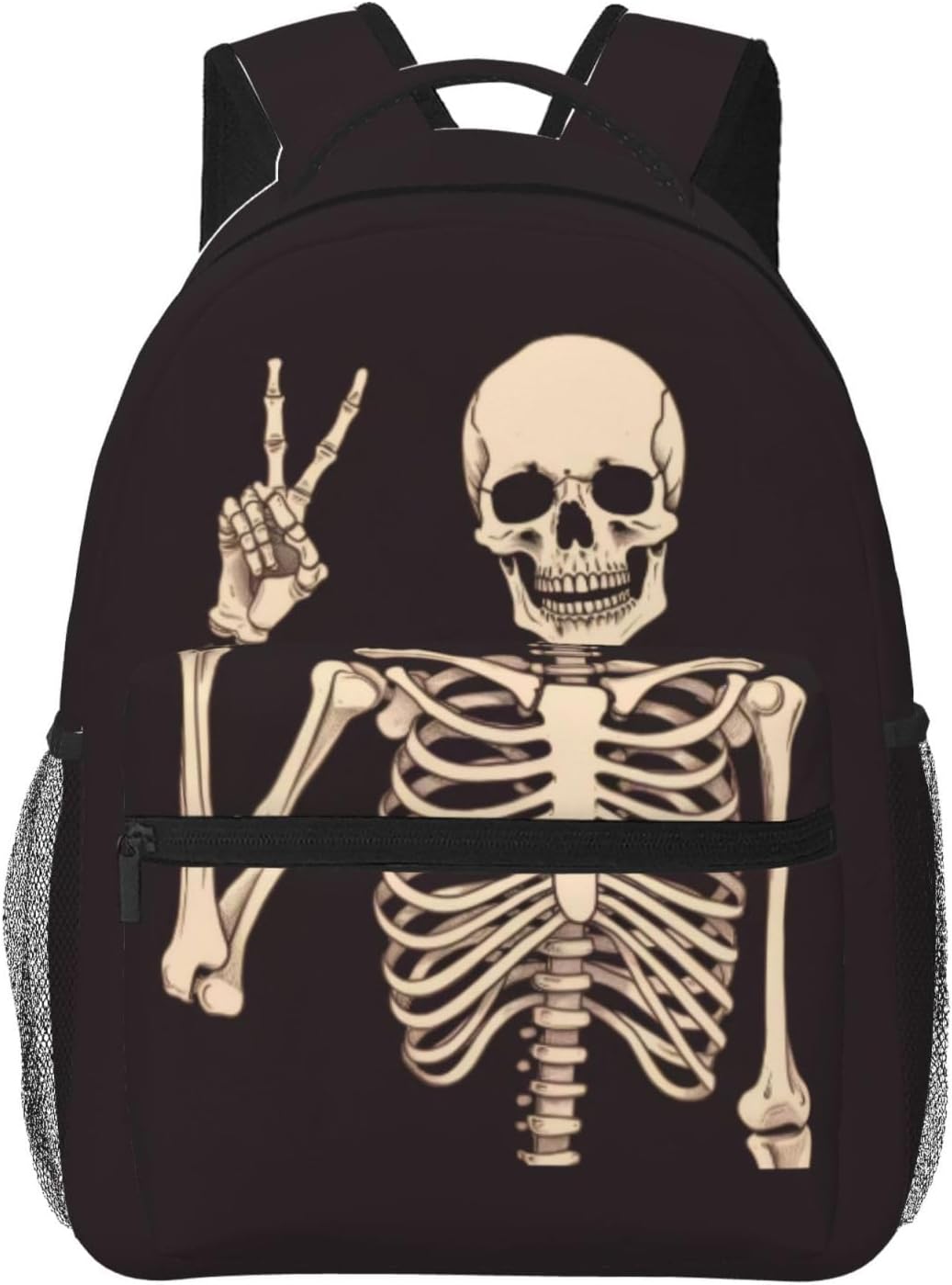 Amazon.com: aiyojasen Funny Skull Backpack Laptop Travel Daypack ...