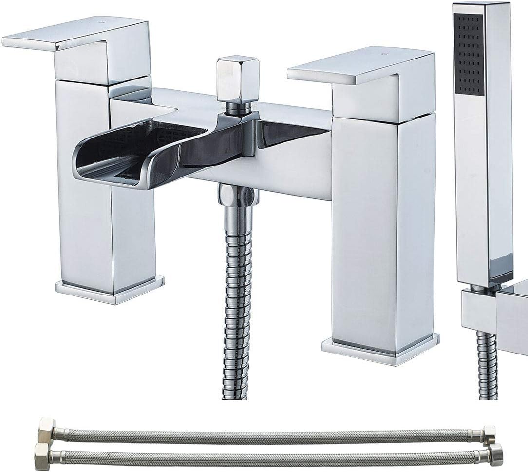 Luckyhome Bath Taps with Shower,Waterfall Bathroom Bathtub Mixer tap ...