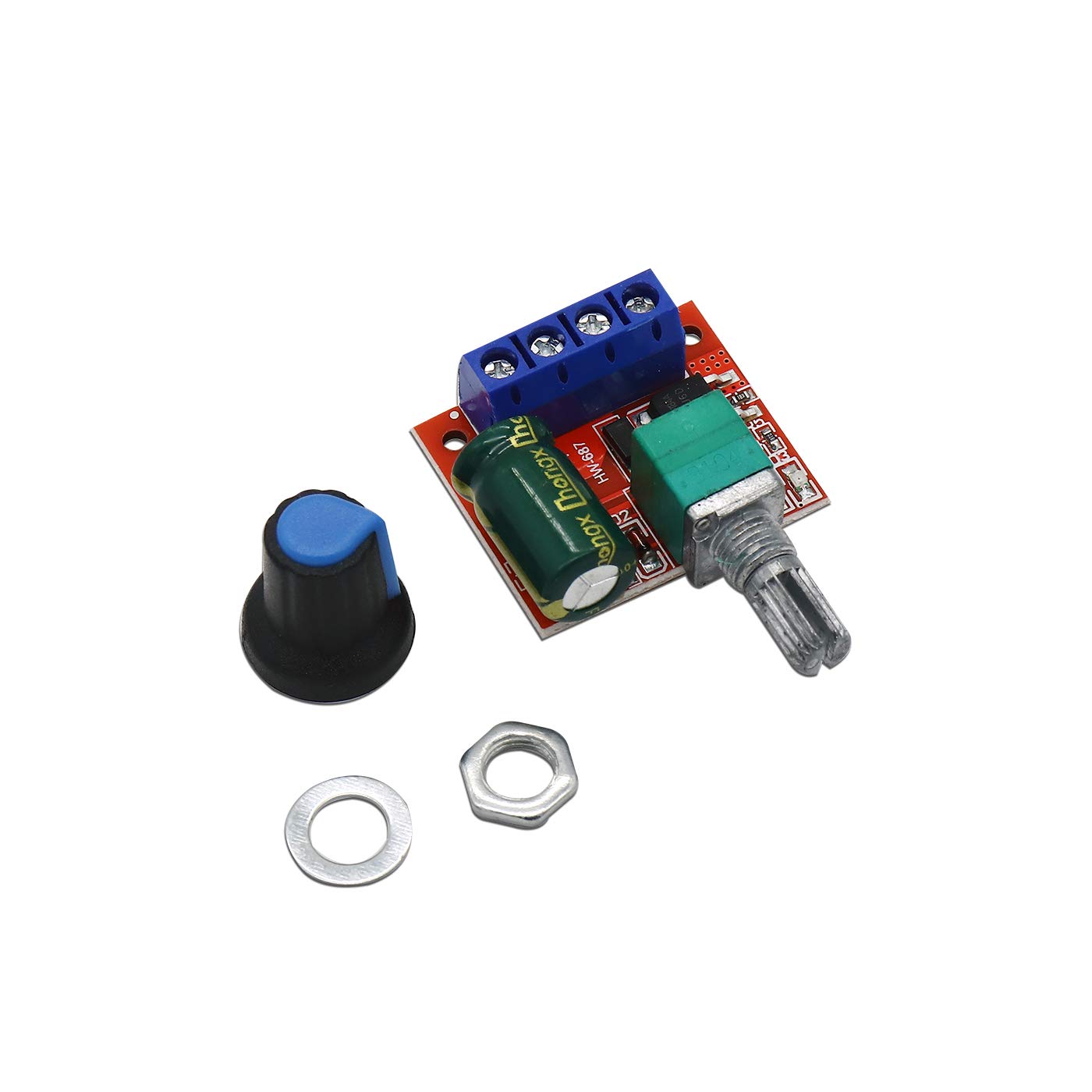 Buy Mini 5A 90W Voltage Regulator PWM 12V DC Motor Speed Controller ...