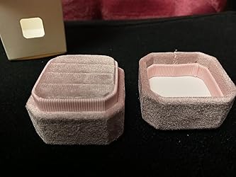 Amazon.com: Sightor Velvet Ring Box, Octagon Velvet Jewelry Ring Box ...