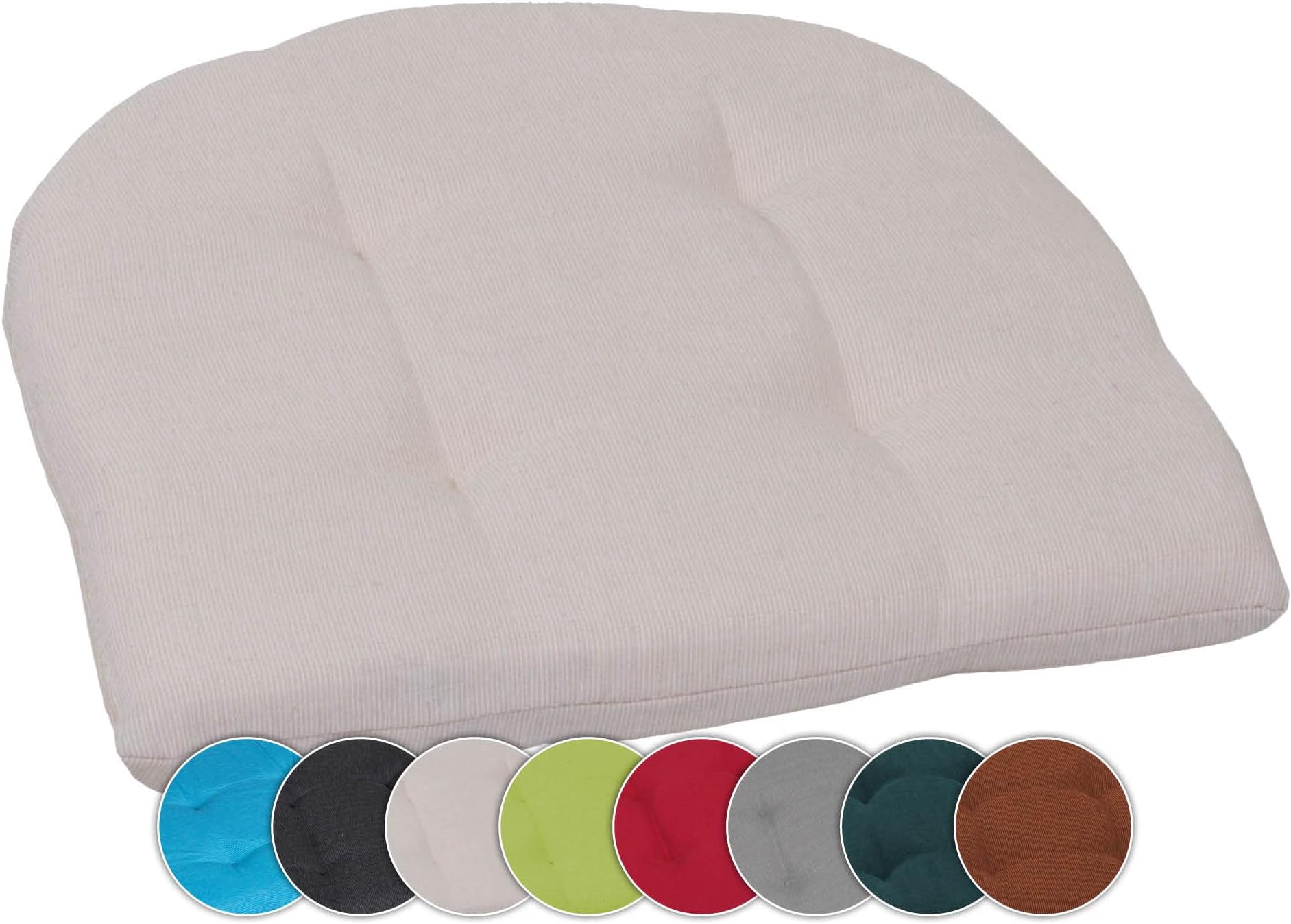 Beo Coussin d'assise, 40 x 40 cm, Semi-Circulaire, Respirant, fabriqué ...