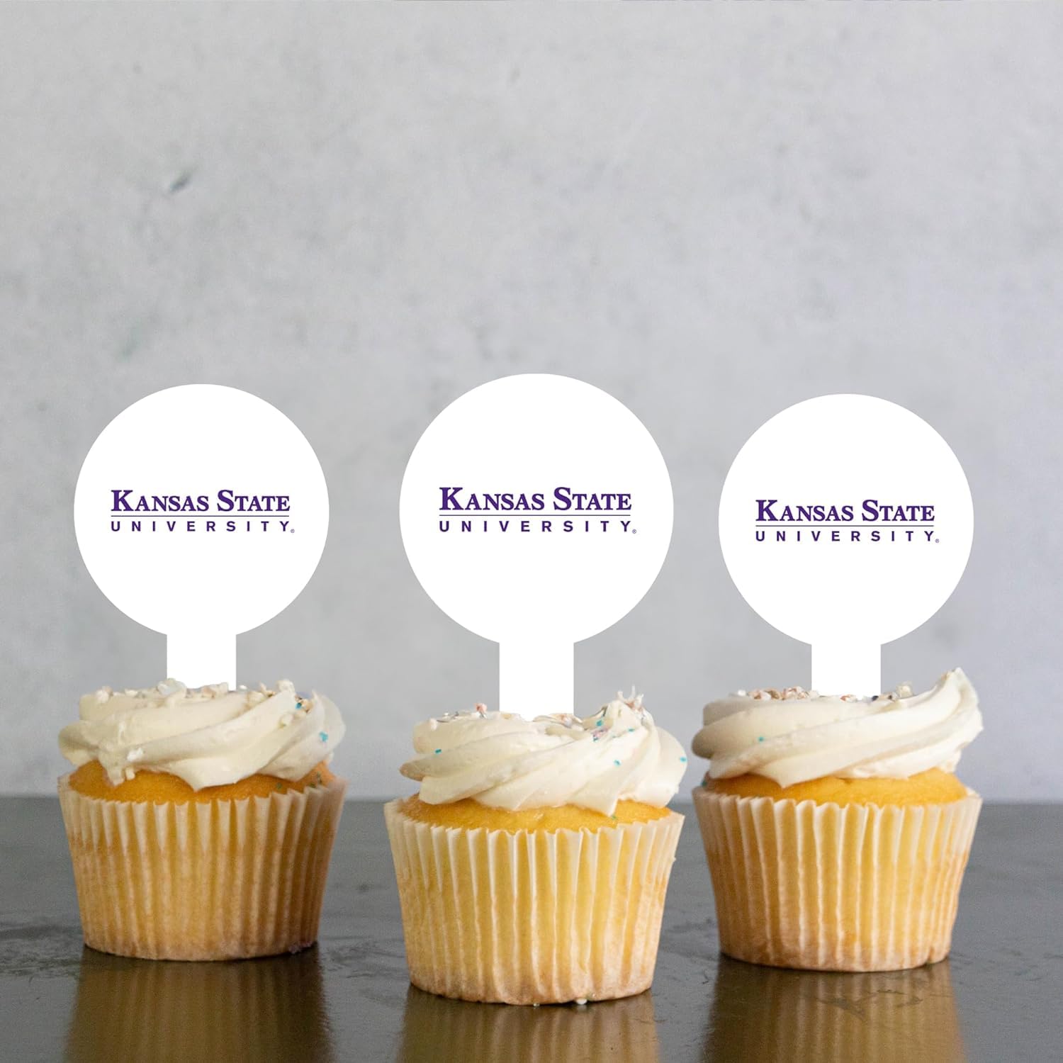 Amazon.com: Kansas State University Cupcake Toppers, Officially ...