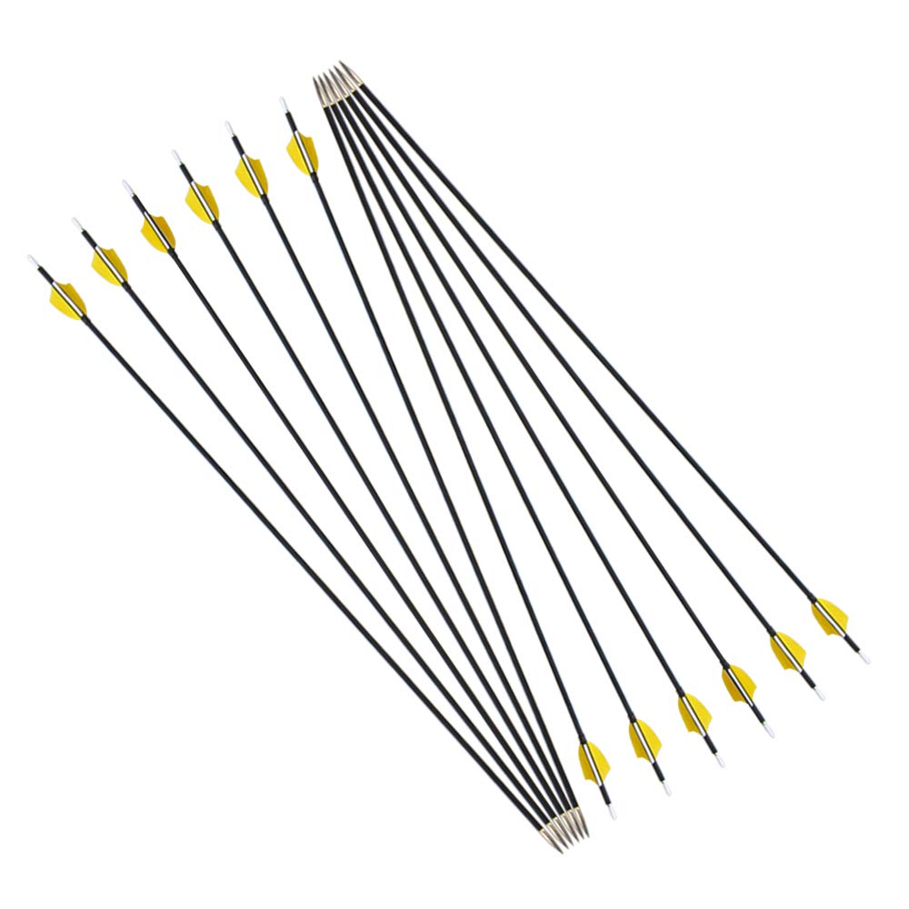 Compound Bow Arrows SHARROW Pack Of 12 Carbon Arrows 30 Inch Bow Arrows ...