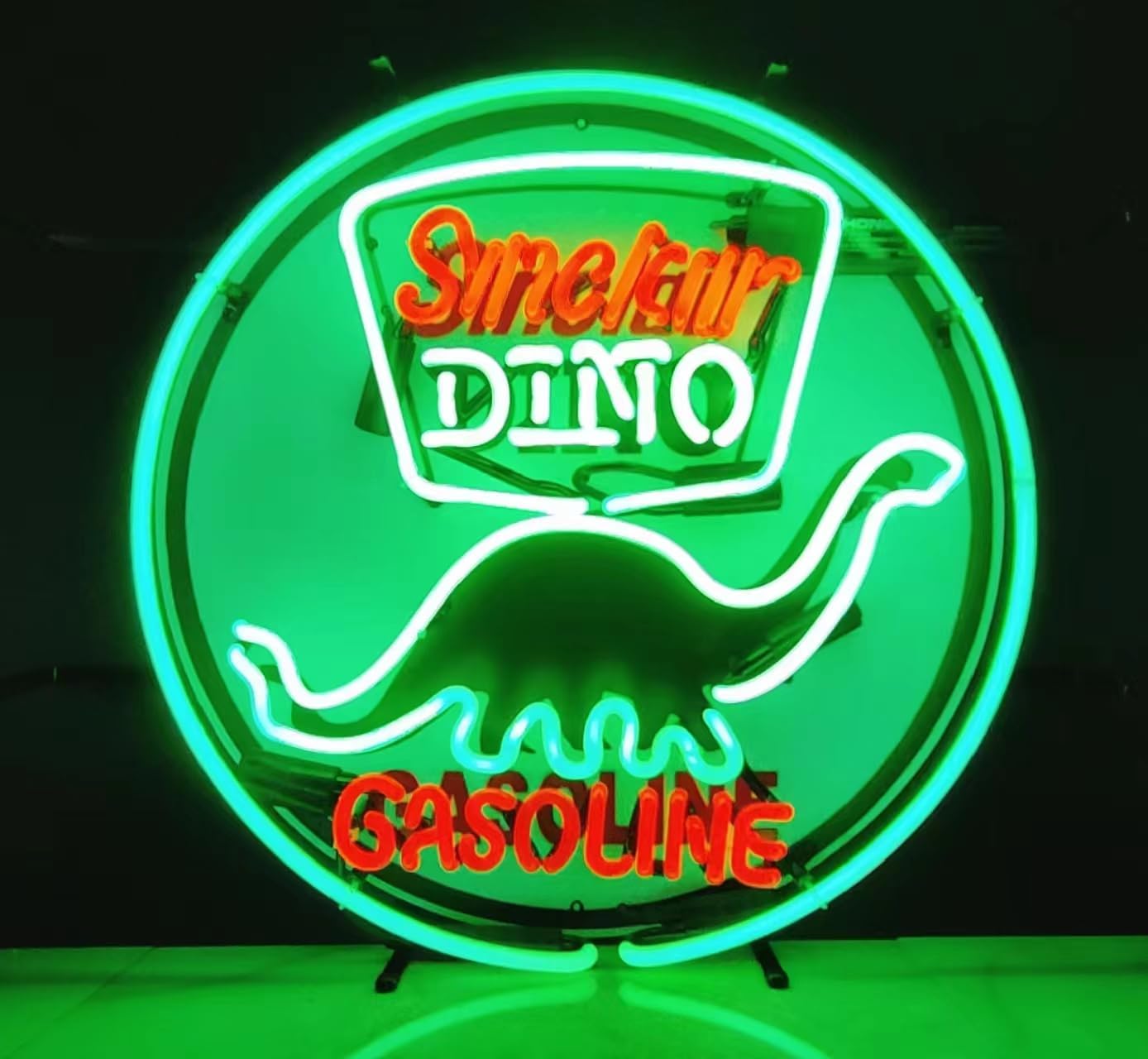 Queen Sense 20"x16" Sinclair Dinosaur Dino Neon Sign Beer Bar Pub Man ...