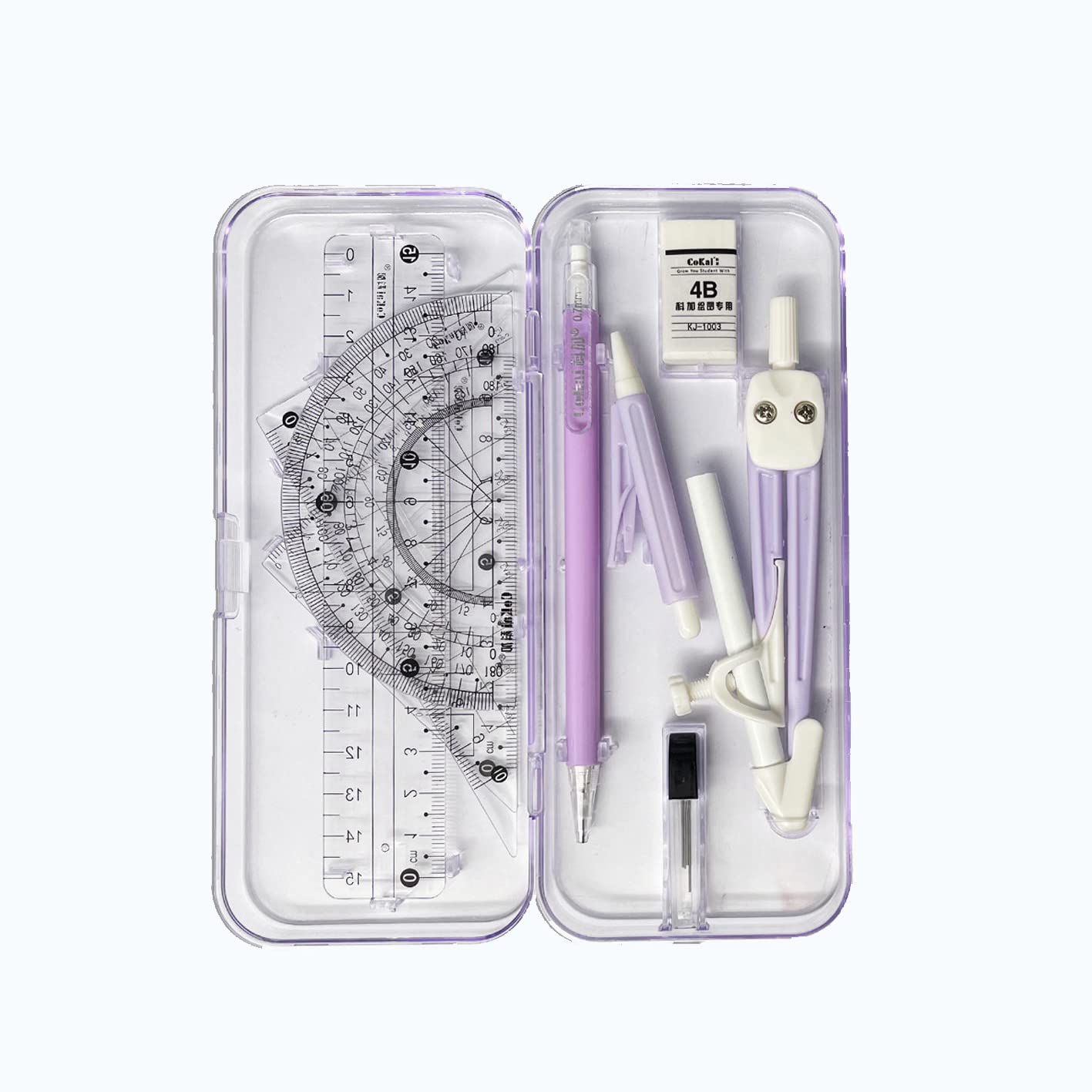 THEXIN 9 Pcs Geometry Compass Sets, Drafting Compasses Set, Geometry ...