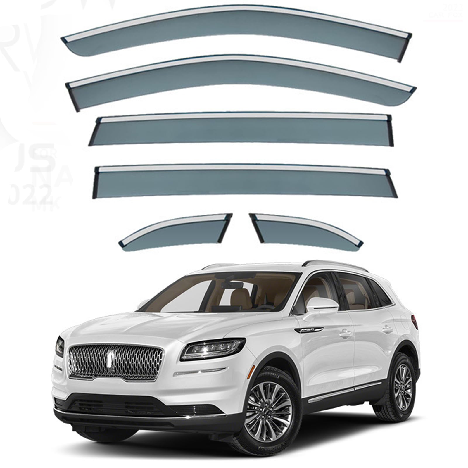 Amazon.com: Rain Guards for Lincoln Nautilus U540 2019-2022 Car ...