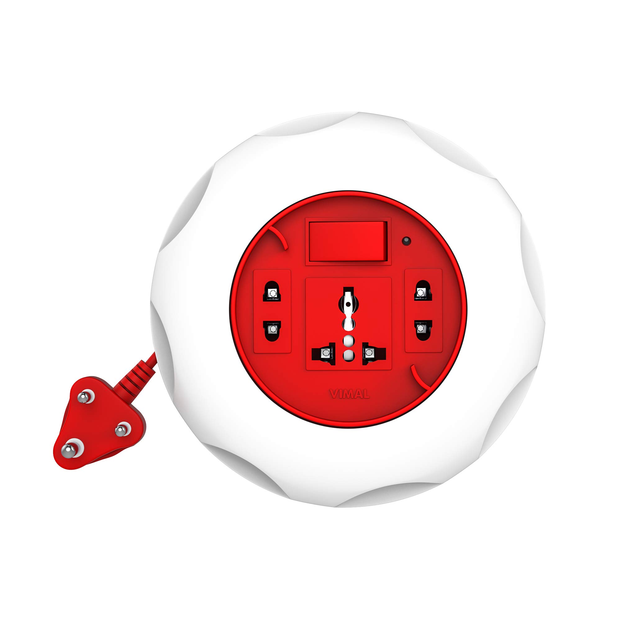 Buy Vimal - Cube Flex Box with 3 Pin 4 Mtr.(13 FT) Cable,Extension Cord ...