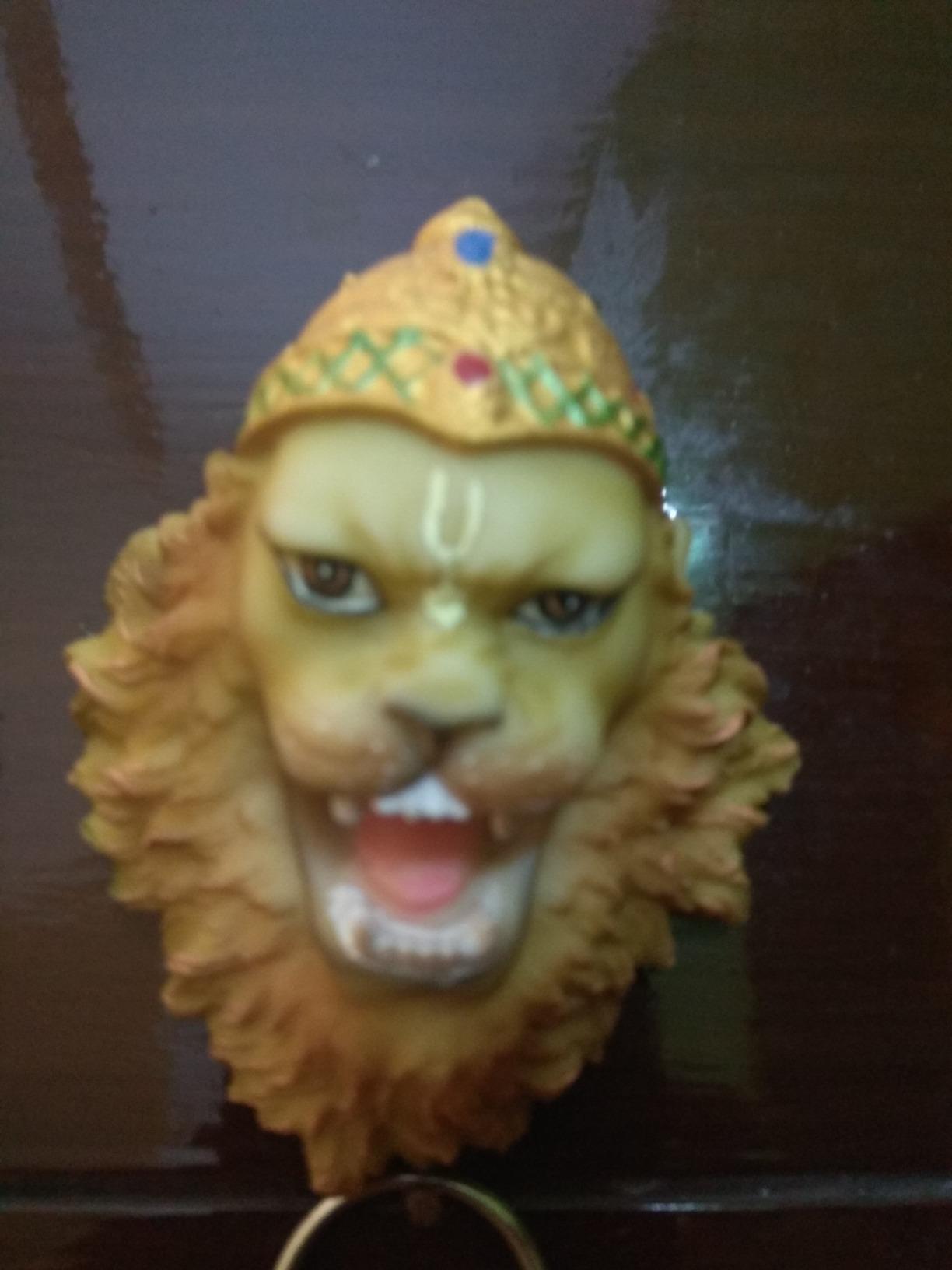 Buy SrI Krishna CULTURE™ Hand Crafted Medium Lion Face Narsimha Deva ...