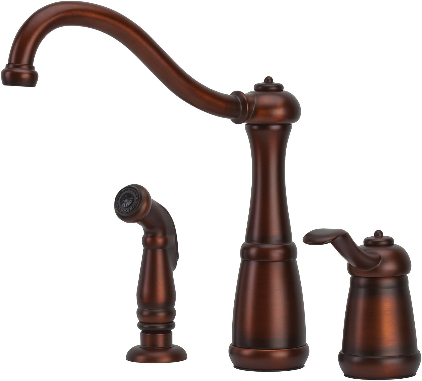 Pfister F0263NQQ 1-Handle 3-Hole Marielle Kitchen Faucet, Brushed ...