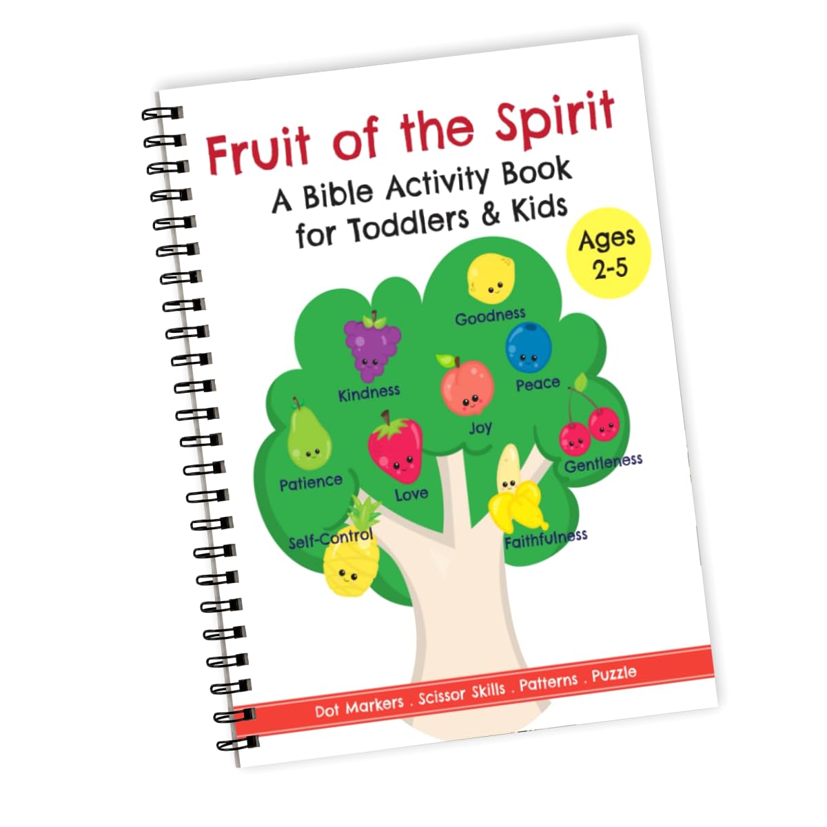 Fruit of the Spirit: A Bible Activity Book for Kids Ages 2-5 Filled ...