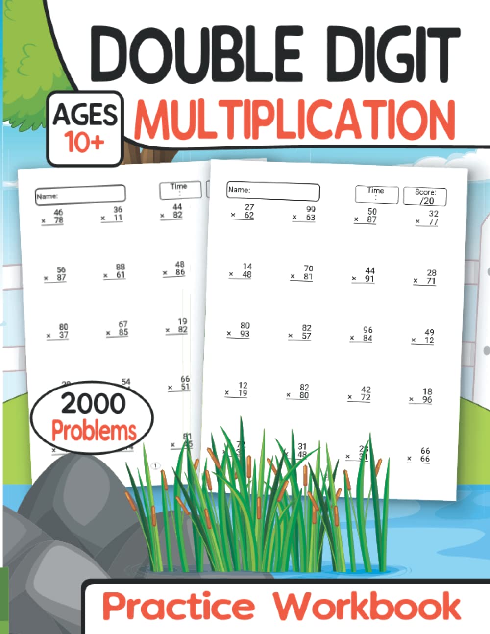 Buy Double Digit Multiplication Practice Workbook Ages 10 ...