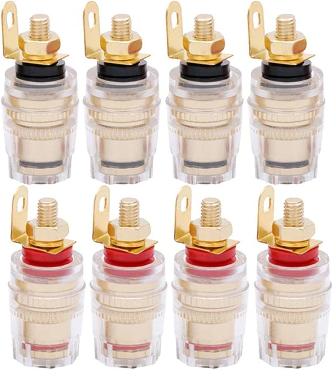 4Pairs 4MM Binding Post Connector Audio HiFi Cable Terminals, Binding ...