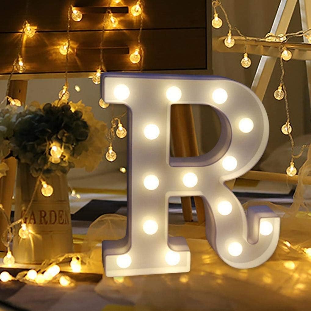 Amazon.com : LED Marquee Letter Lights Sign R 26 Alphabet Light Up ...