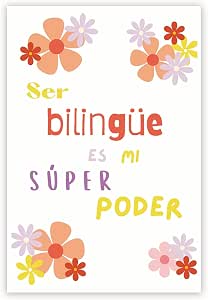 Amazon.com: HASIDU Ser Bilingue Es Mi Super Poder - Classroom Poster ...