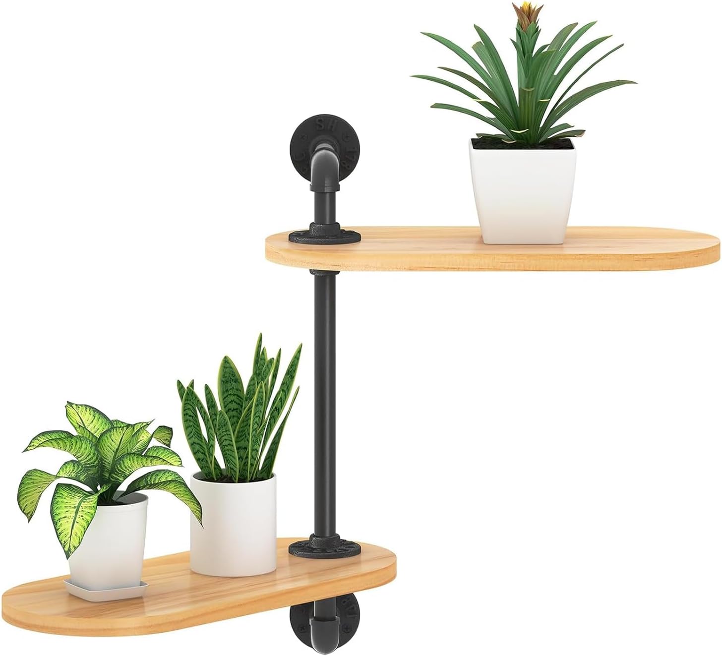 Paifeancodill Rotating Window Plant Shelf, Wooden Metal Corner Indoor ...