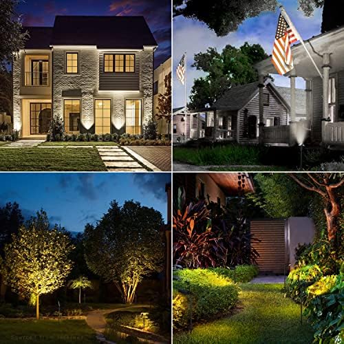 LEONLITE 3CCT 5W Low Voltage Landscape Spotlight, 2700K/3000K/4000K ...