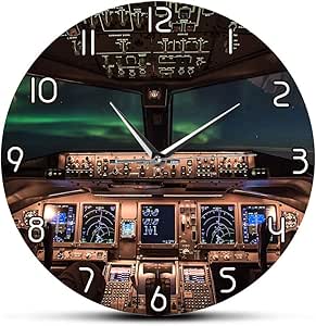 Amazon.com: Geek Alerts Aircraft Cockpit 12inch Acrylic Print Wall ...