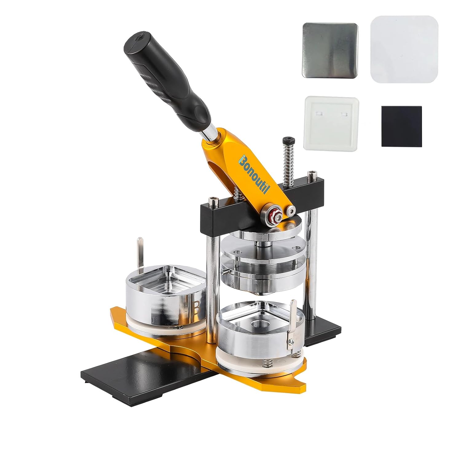 Amazon.com: Bonoutil Button Maker Machine 50 mm Square Photo Magnet ...