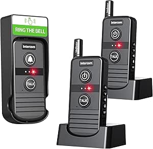 PANDAAR Wireless Doorbell, Intercoms Wireless for Home 4900ft Long ...