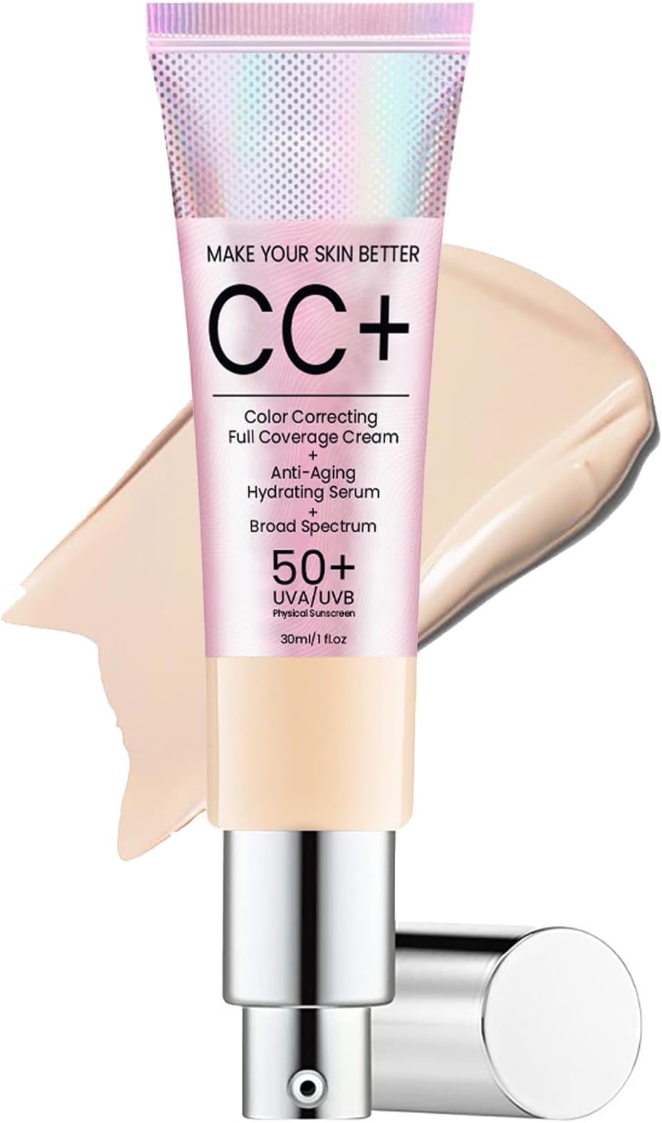 Amazon.com: CC Cream SPF 50 Foundation,Color Correcting Cream Full ...