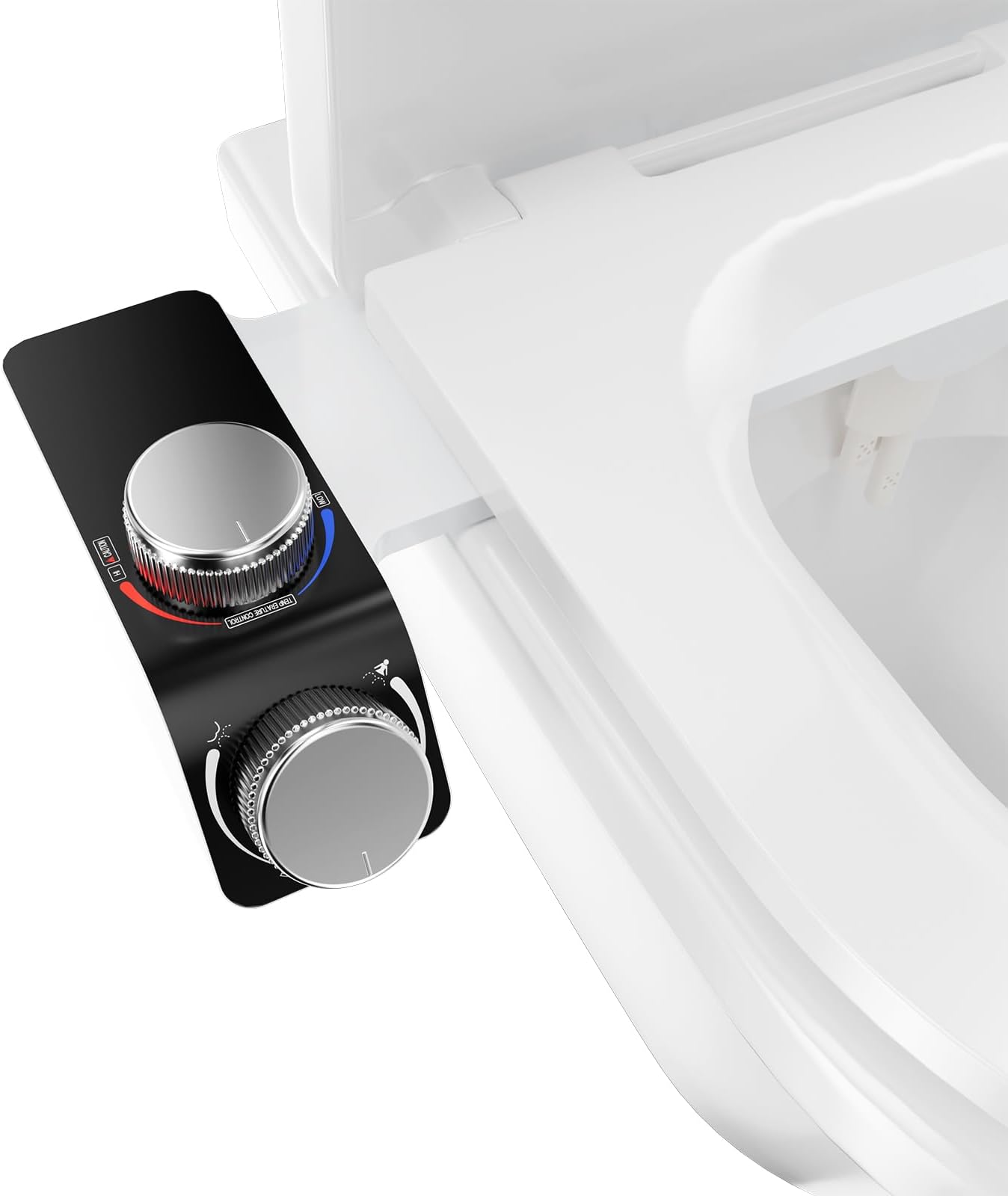 MEFENY Accesorio de Bidé para Inodoro, Ultra-Slim, Doble Boquilla ...