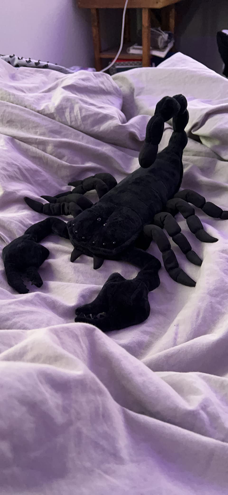 Amazon.com: FRANKIEZHOU Realistic Emperor Scorpion Stuffed Animal-Black ...