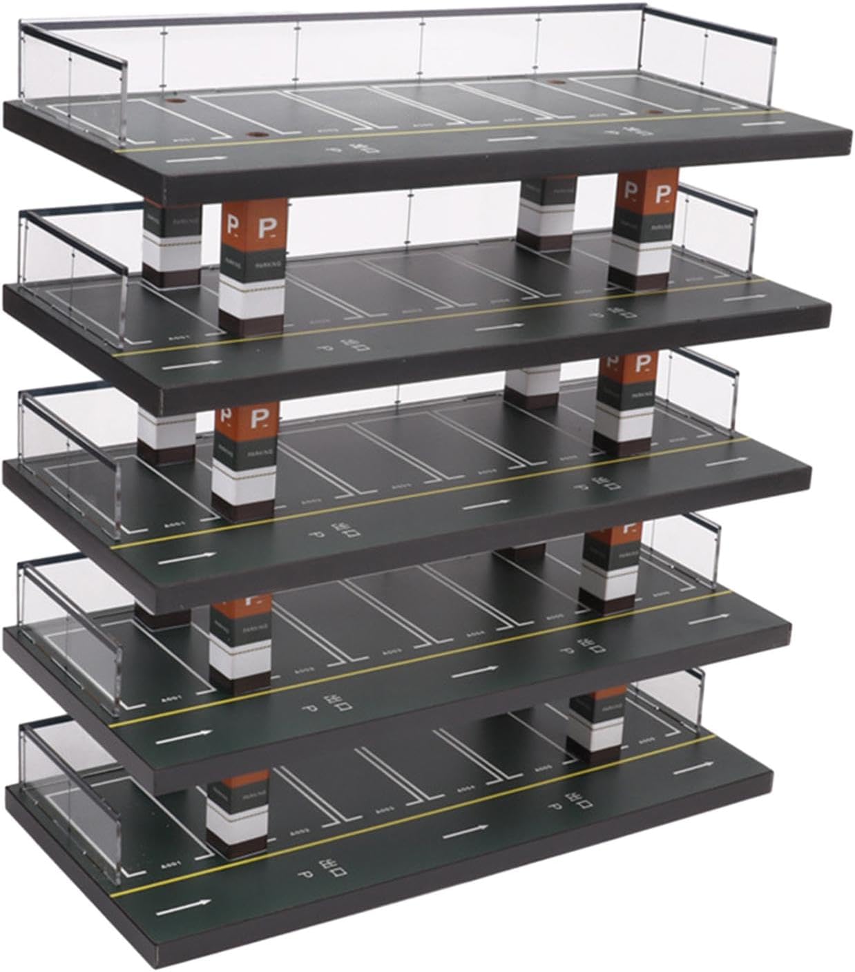 Generic Diorama Parking Lot Display Case, 5 Layers Diecast Car Garage ...