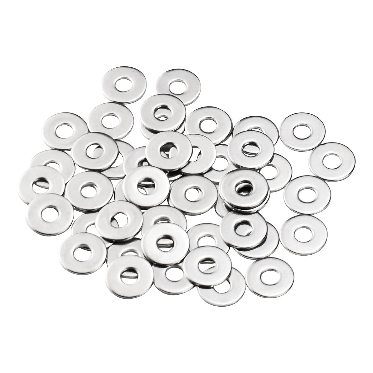 Ensemble Rondelles Plates M6 en Acier Inoxydable 50Pièces : Diamètre ...