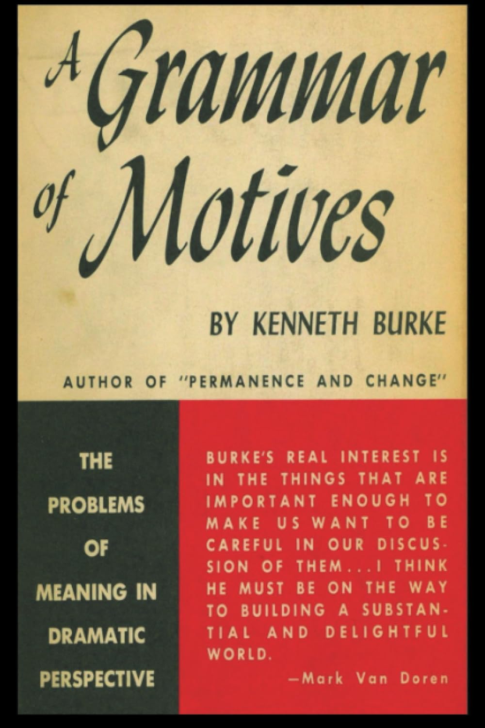 A Grammar of Motives: Burke, Kenneth: 9781774648353: Amazon.com: Books