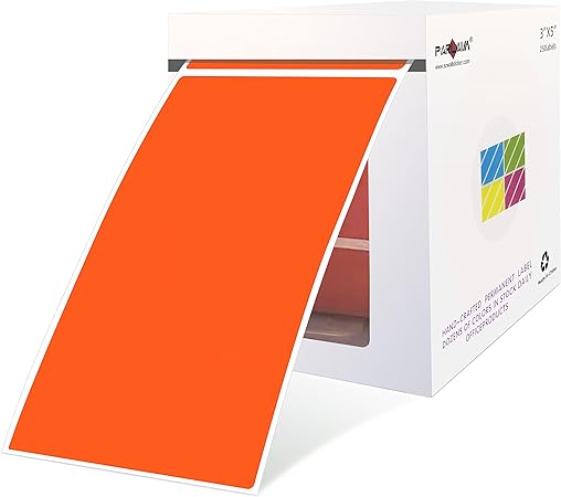 Amazon.com: PARLAIM 5 X 3 inch Rectangle Inventory Labels Color Coding ...